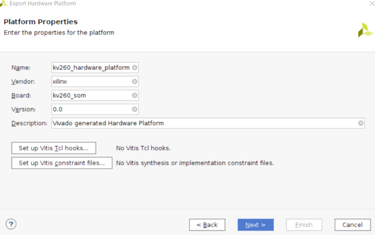 Kria KV260用のVitisプラットフォームの作成 | Kirakuni Tech Diary